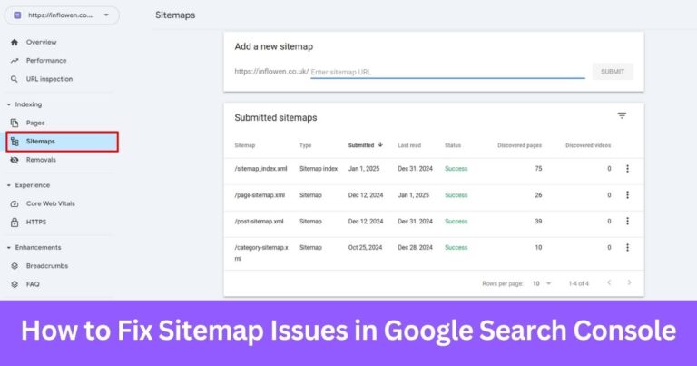 How to Fix Google Search Console Errors & Issues (A Complete Guide) - Inflowen